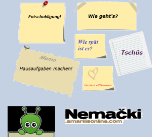 Nemački nivo A1/1 – izrazi, fraze sa prevodom | abc - amarilisonline