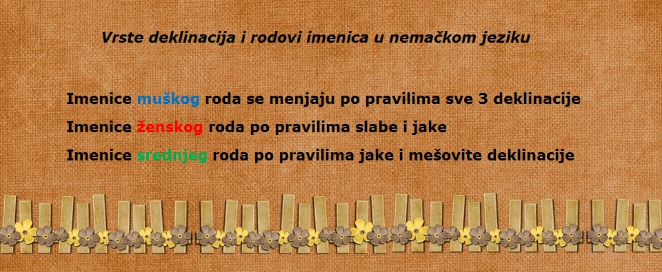 Jaka deklinacija imenica u nemačkom jeziku – die starke Deklination ...