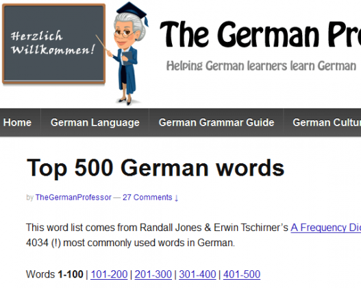 Lista 100 nemačkih reči koje se najviše upotrebljavaju - abc ...